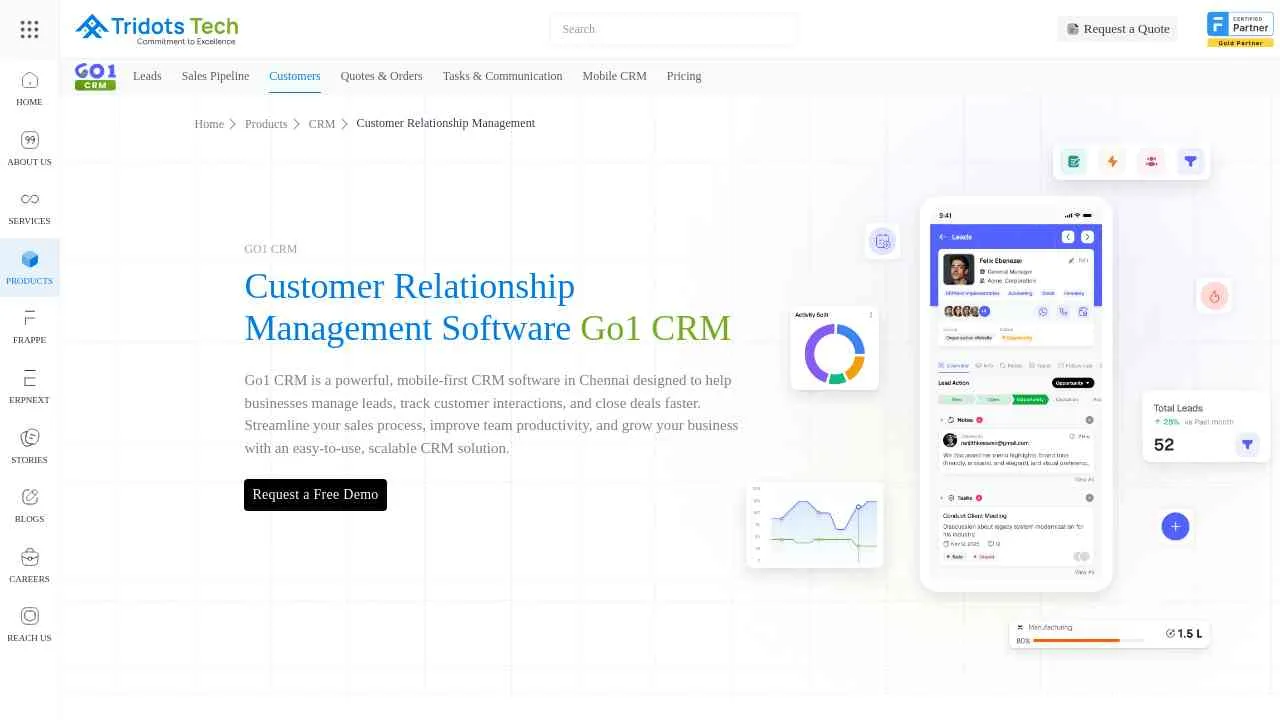 Customer Relationship Management Software | GO1 CRM